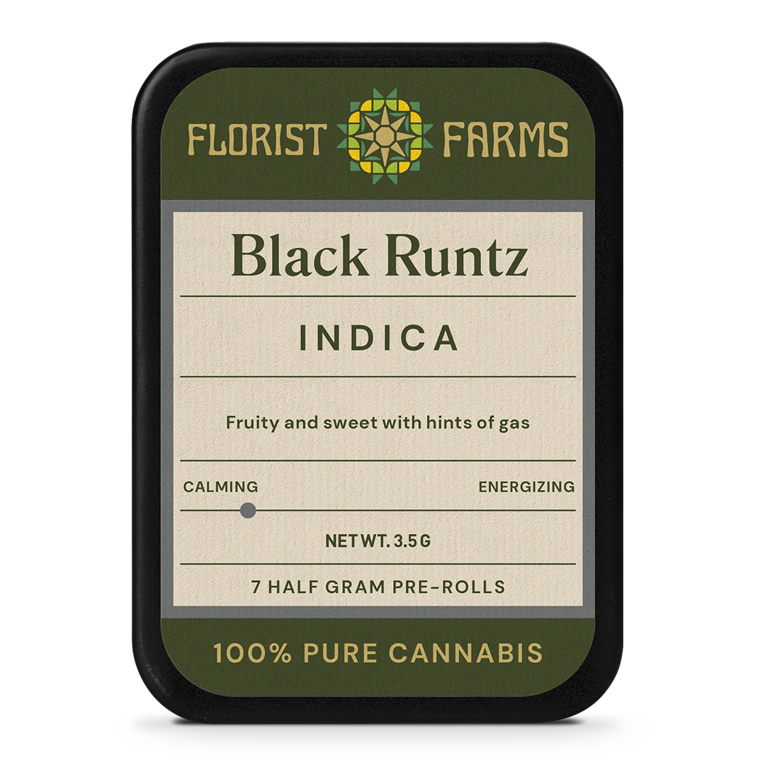Black Runtz | 1/2 Gram Pre-Rolls | 7pk – Florist Farms